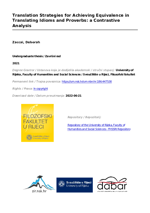 (PDF) Translation Strategies for Achieving Equivalence in Translating ...
