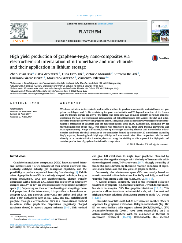 (PDF) High yield production of graphene-Fe2O3 nano-composites via ...