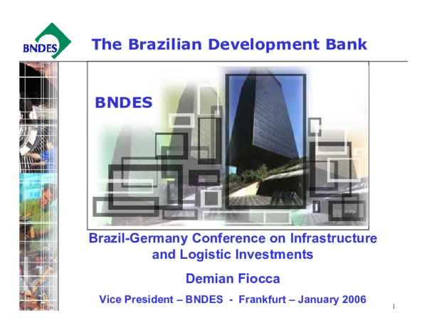 (PDF) Brazilian Development Bank: Insights from BNDES VP