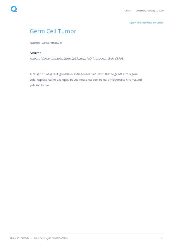 (PDF) Germ Cell Tumor