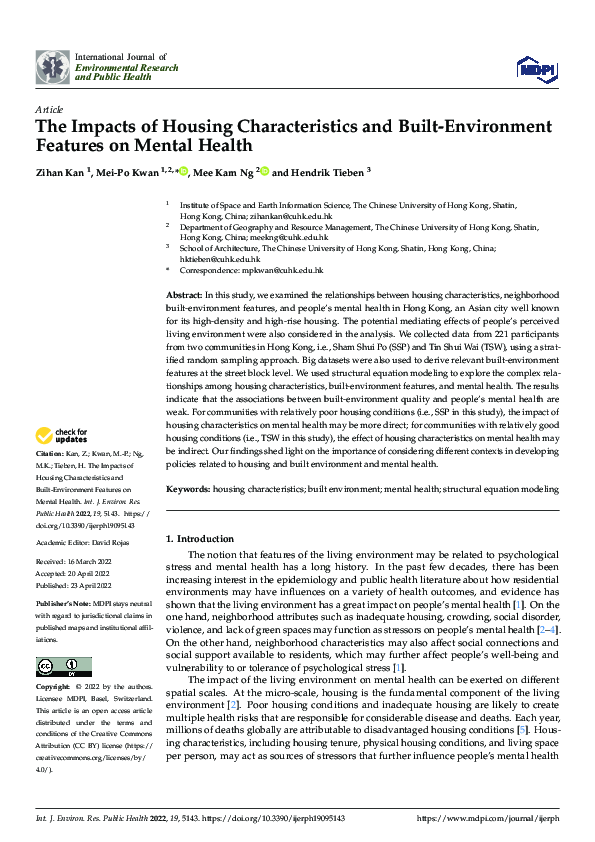 (PDF) The Impacts of Housing Characteristics and Built-Environment ...