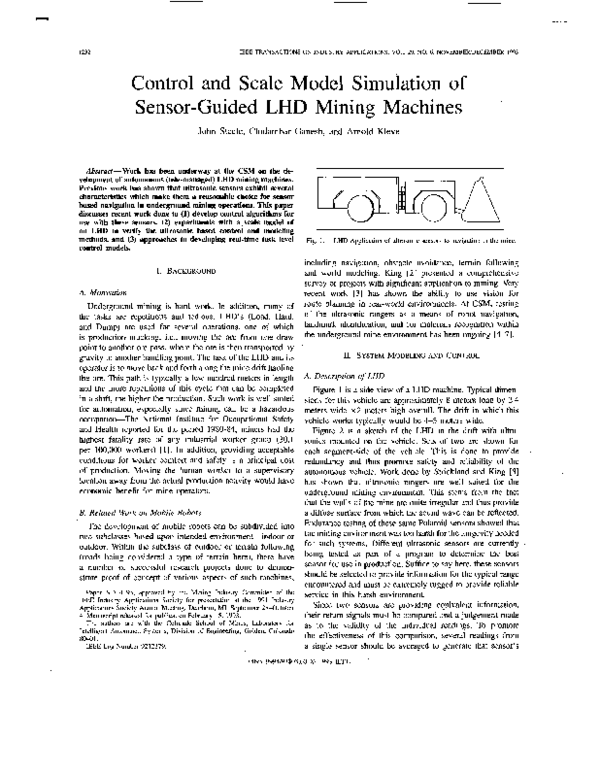(PDF) Control and scale model simulation of sensor-guided LHD mining ...