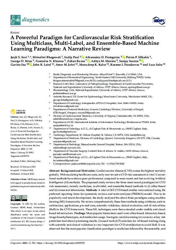 (PDF) A Powerful Paradigm for Cardiovascular Risk Stratification Using ...