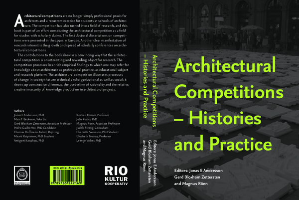 (PDF) Architectural Competitions – Histories and Practice