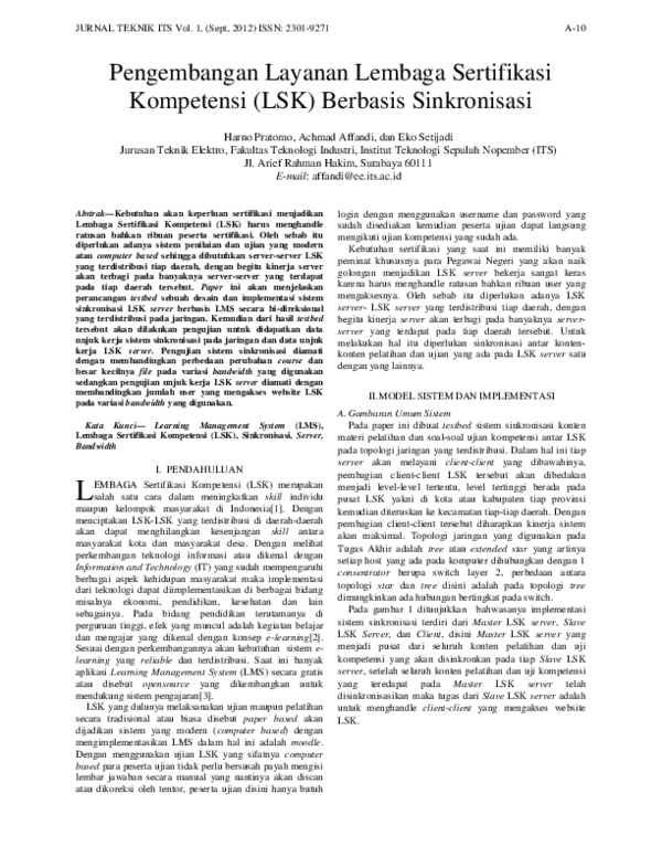 (PDF) Pengembangan Layanan Lembaga Sertifikasi Kompetensi (LSK) Berbasis Sinkronisasi Learning ...