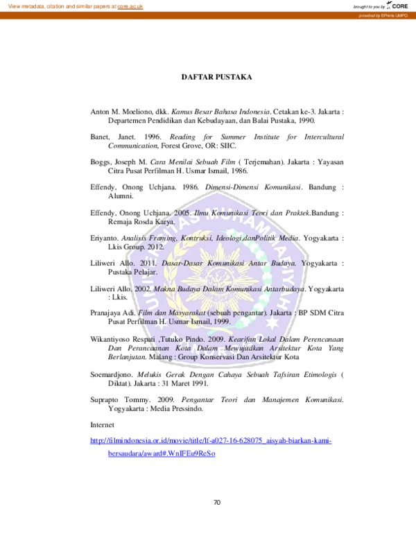 (PDF) Analisis Framing “Kearifan Lokal” Dalam Film Aisyah Biarkan Kami ...