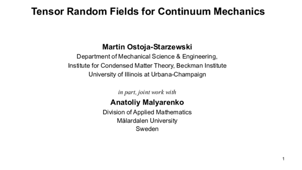 (PDF) Tensor Random Fields in Continuum Mechanics | Anatoliy Malyarenko - Academia.edu