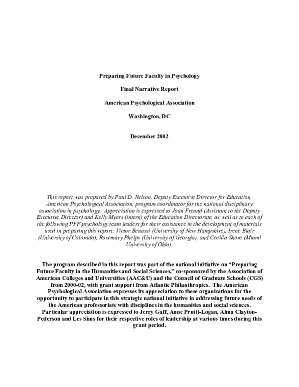 (PDF) American Psychological Association