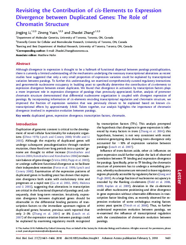 Pdf Revisiting The Contribution Of Cis Elements To Expression