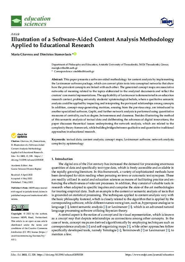 (PDF) Illustration of a Software-Aided Content Analysis Methodology ...