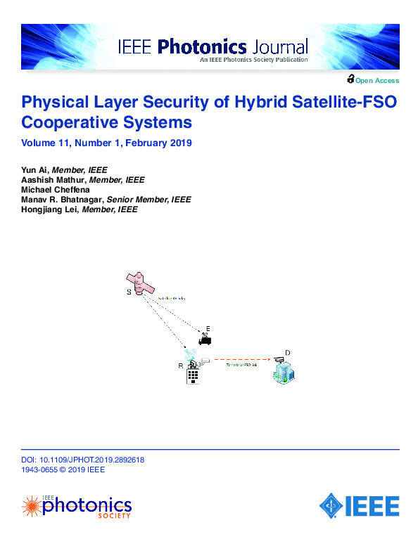 (PDF) Physical Layer Security of Hybrid Satellite-FSO Cooperative Systems