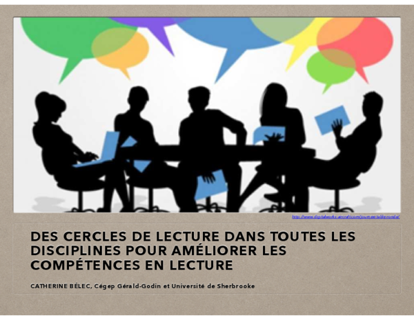 (PDF) Des cercles de lecture dans toutes les disciplines pour améliorer ...
