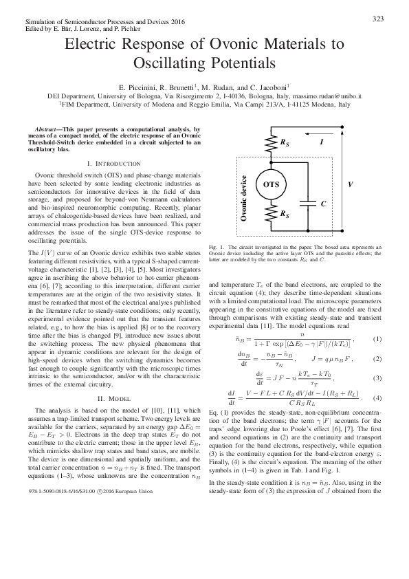(PDF) Electric response of ovonic materials to oscillating potentials ...