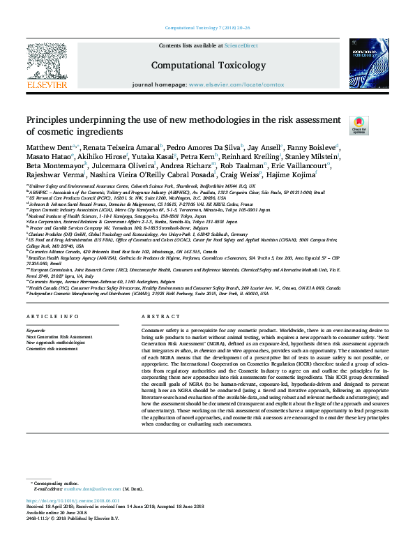 (PDF) Principles underpinning the use of new methodologies in the risk ...