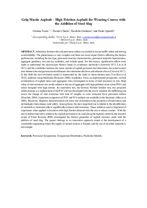 (PDF) Grip Mastic Asphalt -High Friction Asphalt for Wearing Course ...