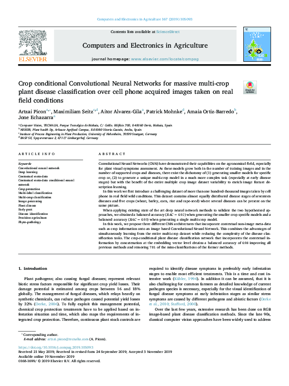 (PDF) Crop conditional Convolutional Neural Networks for massive multi ...