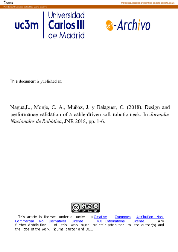 Pdf Design And Performance Validation Of A Cable Driven Soft Robotic Neck