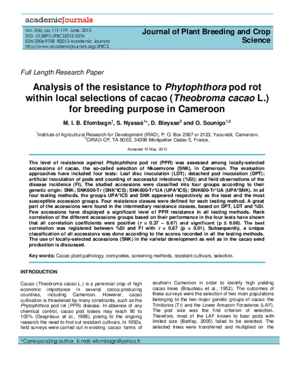 (PDF) Journal of Plant Breeding and Crop Science