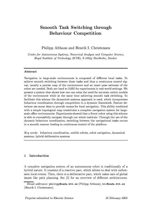 (PDF) Smooth task switching through behaviour competition | Henrik ...