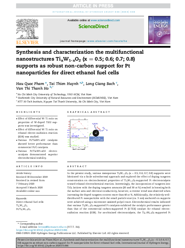 (PDF) Synthesis and characterization the multifunctional nanostructures ...
