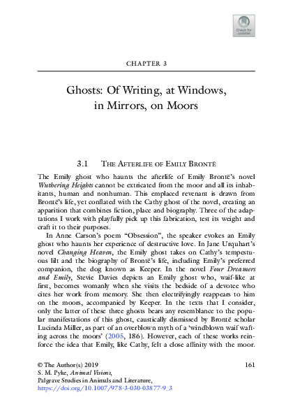(PDF) Ghosts: Of Writing, at Windows, in Mirrors, on Moors