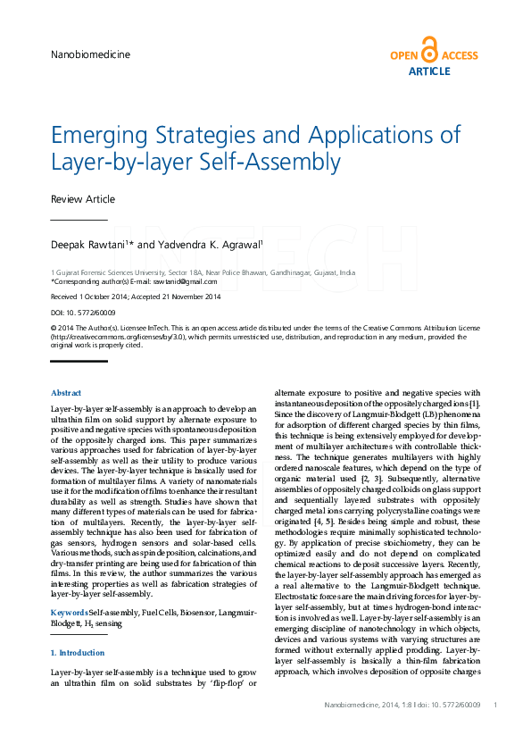 (PDF) Nanobiomedicine Emerging Strategies and Applications of Layer-by-layer Self-Assembly ...