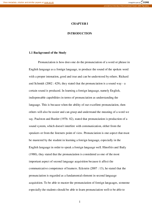(PDF) The Comparison of Pronunciation Error in Vowel Sounds Between ...