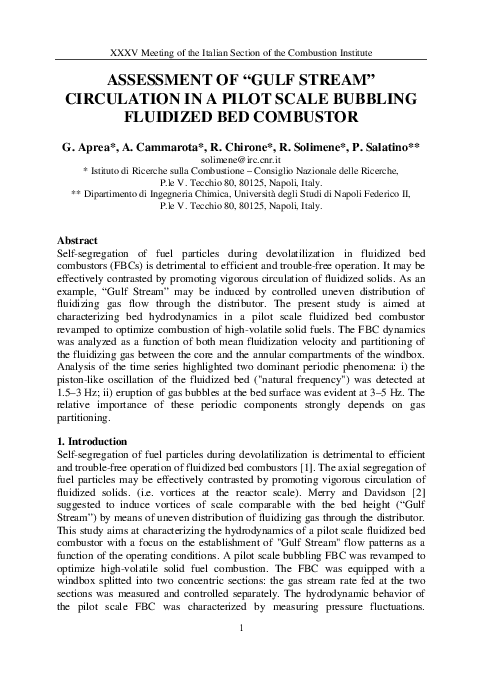 (PDF) Assessment of “Gulf Stream” Circulation in a Pilot Scale Bubbling ...