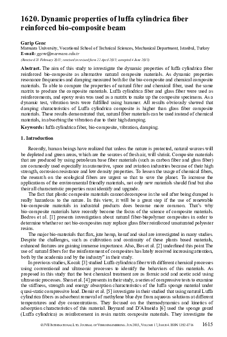 (PDF) Dynamic properties of luffa cylindrica fiber reinforced bio ...