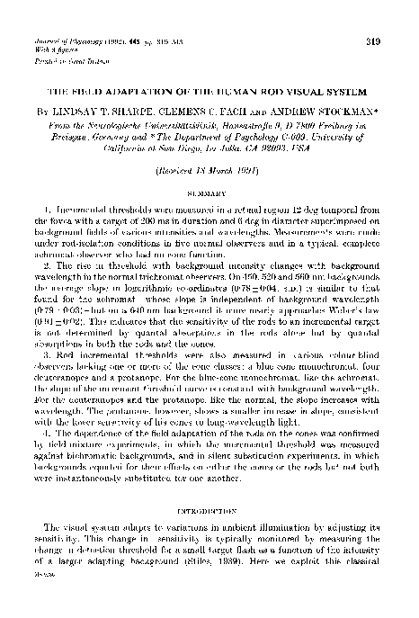 (PDF) The field adaptation of the human rod visual system