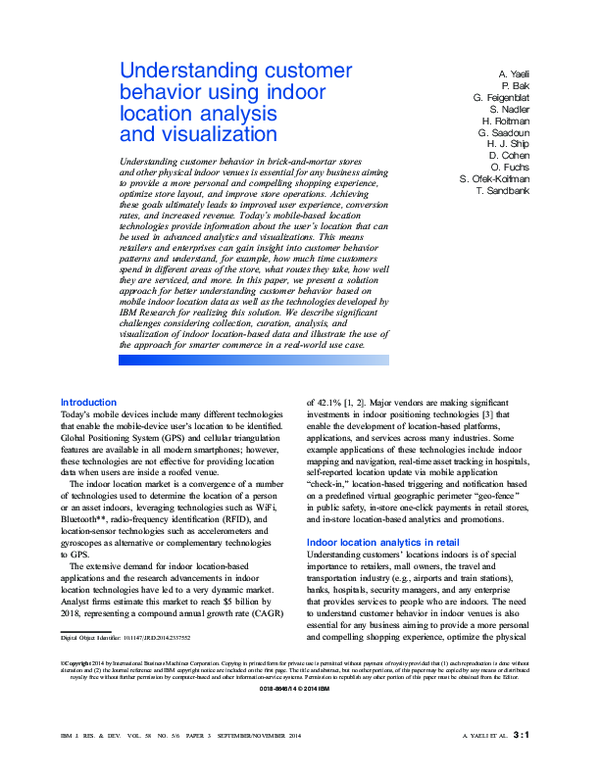 (PDF) Understanding customer behavior using indoor location analysis ...