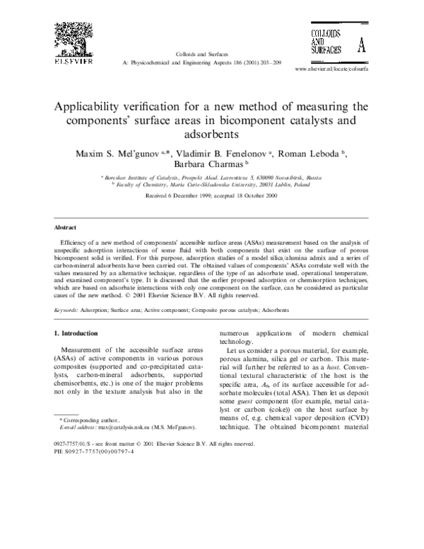 (PDF) Applicability verification for a new method of measuring the ...