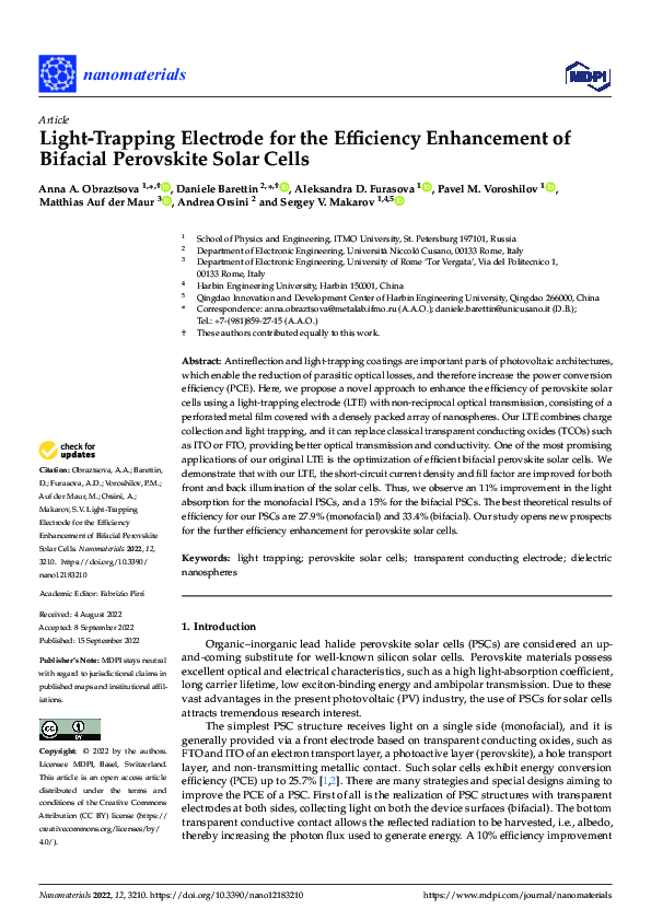 (PDF) Light-Trapping Electrode for the Efficiency Enhancement of ...