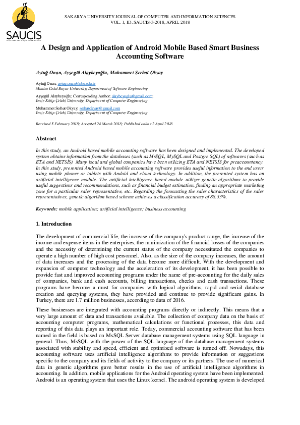 (PDF) A Design and Application of Android Mobile Based Smart Business ...