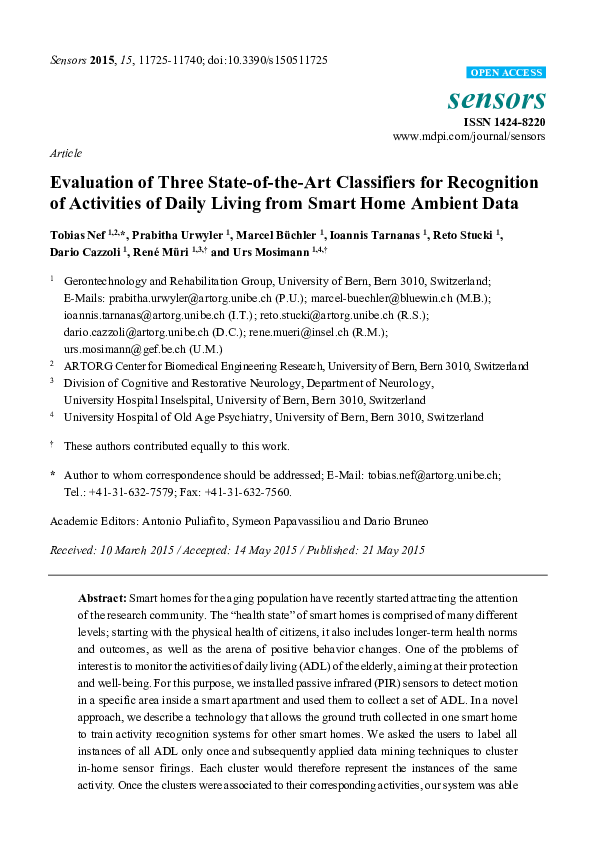 (PDF) Article Evaluation of Three State-of-the-Art Classifiers for ...