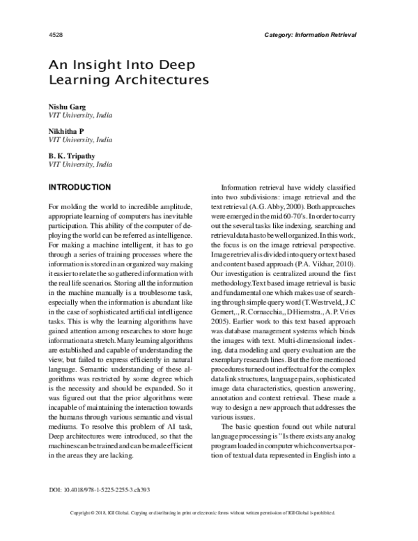 (PDF) An Insight Into Deep Learning Architectures | Balakrushna ...