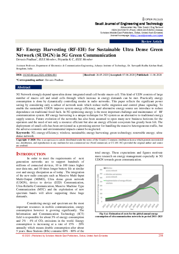 (PDF) RF- Energy Harvesting (RF-EH) for Sustainable Ultra Dense Green ...