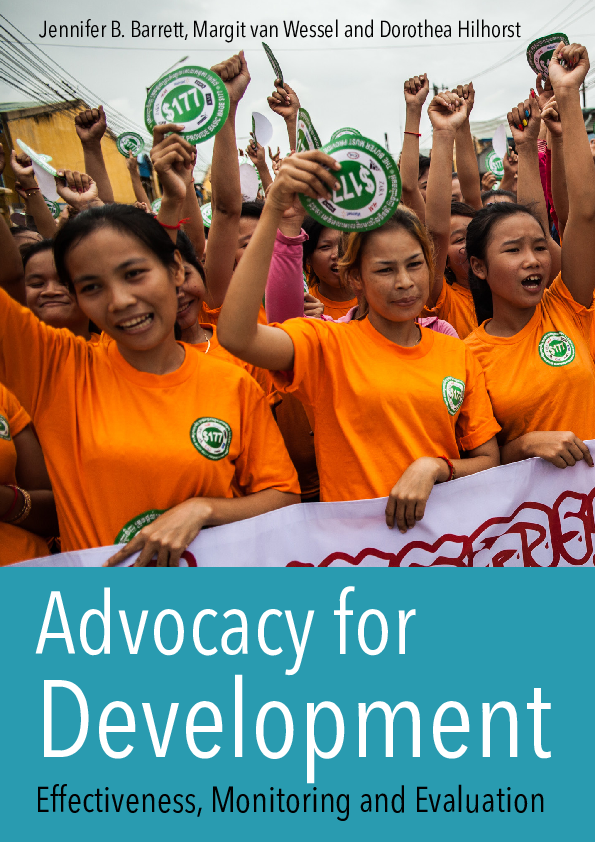 (PDF) Advocacy for Development: Effectiveness, Monitoring and Evaluation | C Waegeningh ...