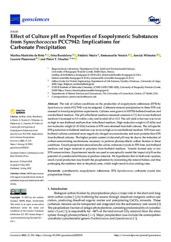 (PDF) Effect of Culture pH on Properties of Exopolymeric Substances ...