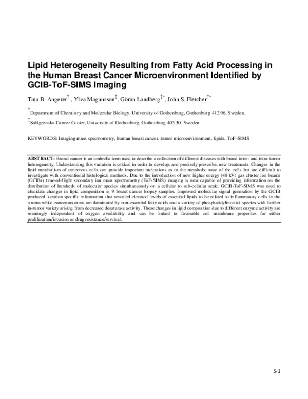 (PDF) Lipid Heterogeneity Resulting from Fatty Acid Processing in the ...