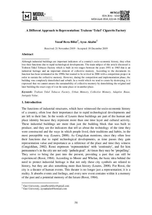 (PDF) A Different Approach to Representation: Trabzon ‘Tekel’ Cigarette ...