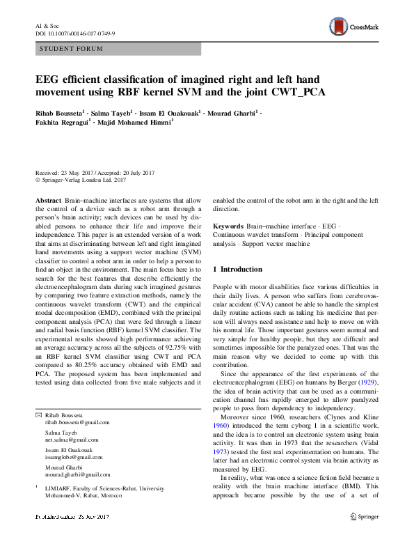 (PDF) EEG efficient classification of imagined right and left hand movement using RBF kernel SVM ...