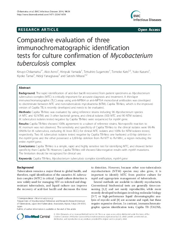 (PDF) Comparative evaluation of three immunochromatographic ...