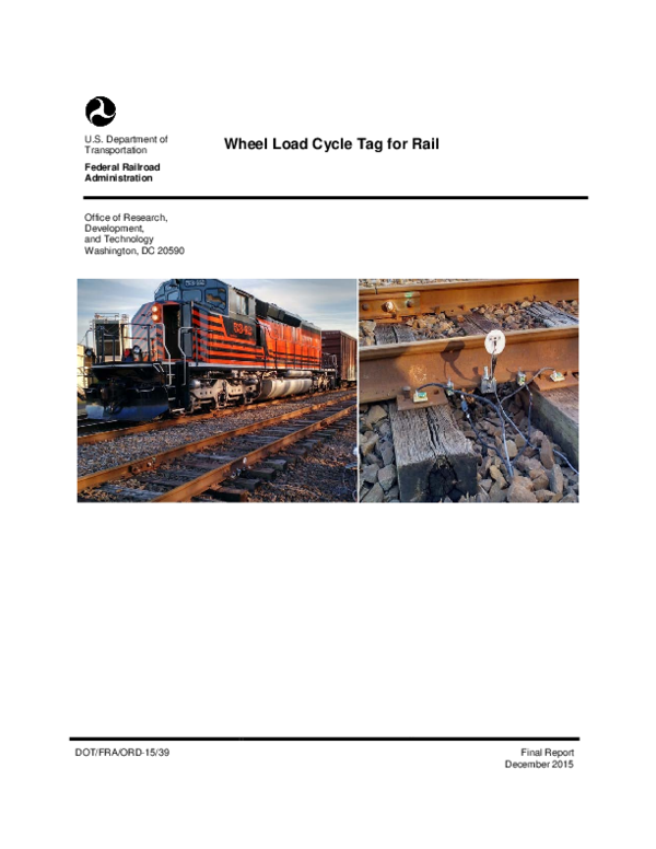 (PDF) Wheel Load Cycle Tag for Rail