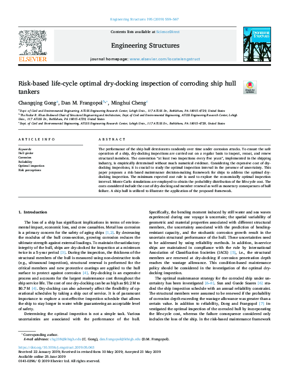 (PDF) Risk-based life-cycle optimal dry-docking inspection of corroding ...
