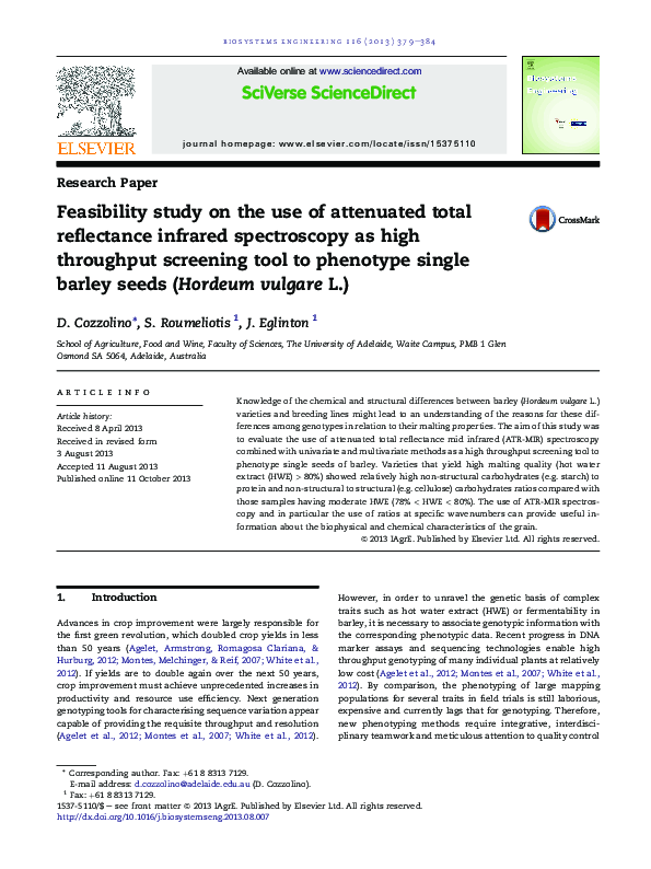 (PDF) Feasibility study on the use of attenuated total reflectance ...