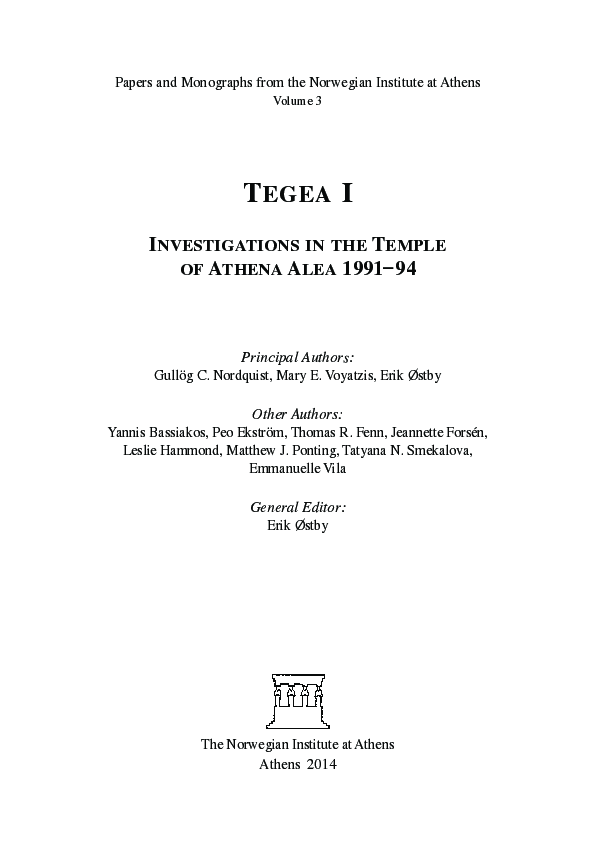 (PDF) Ceramic analysis of Laconian Protogeometric pottery from Tegea ...