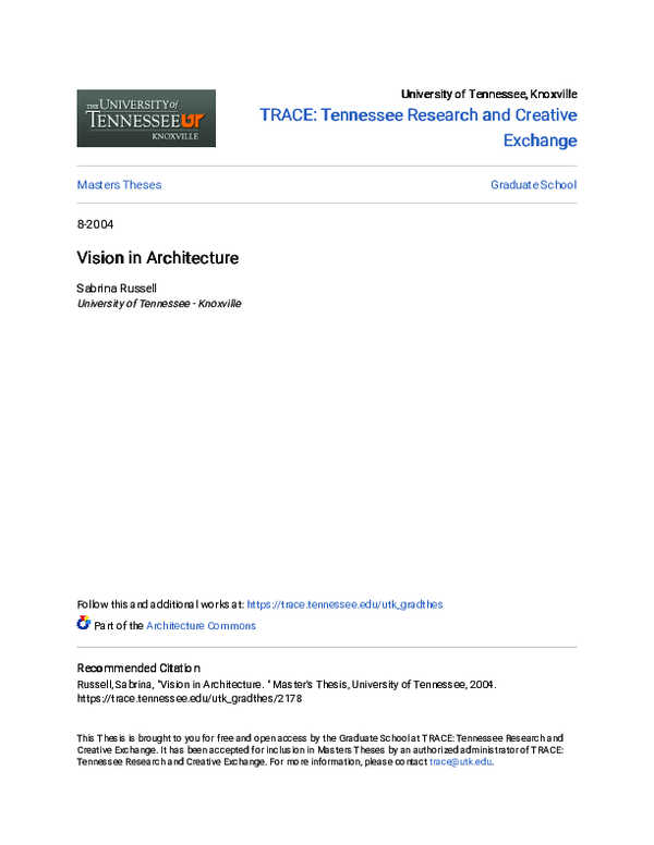 (PDF) Vision in Architecture