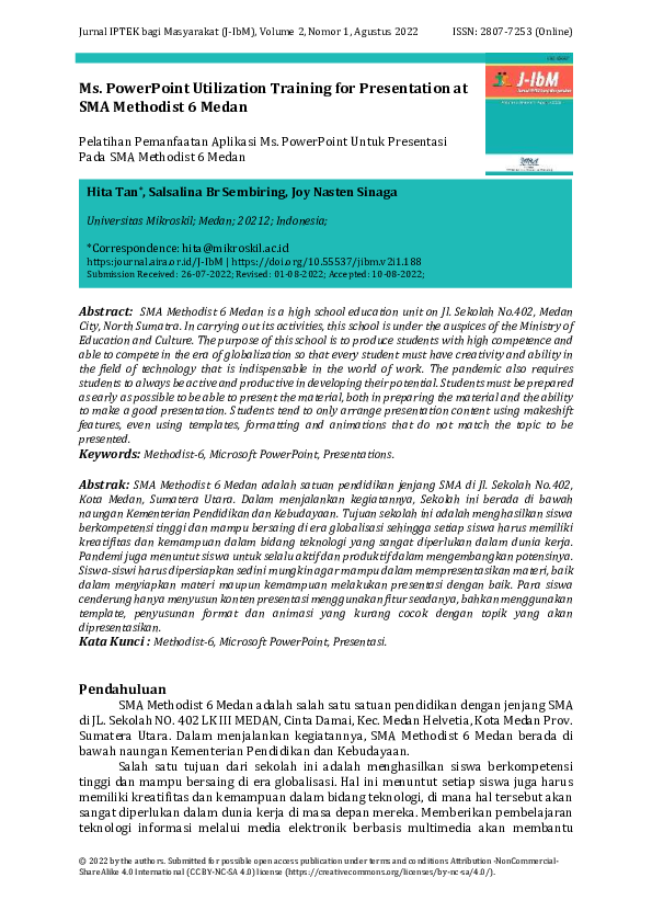 (PDF) Pelatihan Pemanfaatan Aplikasi Ms. Power Point Untuk Presentasi ...