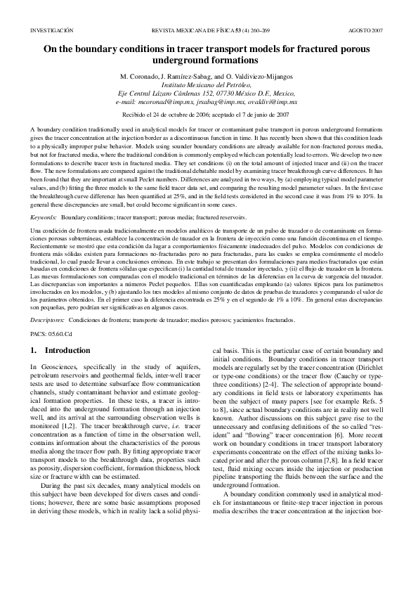 (PDF) On the boundary conditions in tracer transport models for ...
